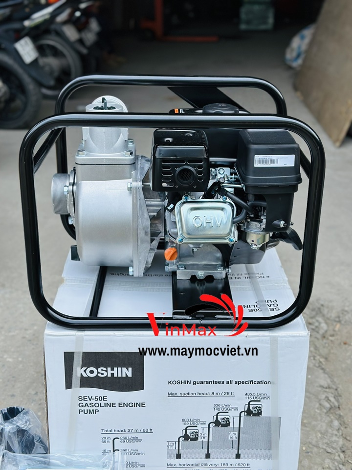 Máy bơm nước Koshin SEV-80X – Vinmax- maymocviet.vn