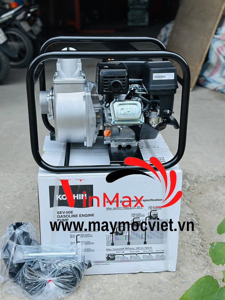 Máy bơm nước KOSHIN SEV-50E – Vinmax- maymocviet.vn