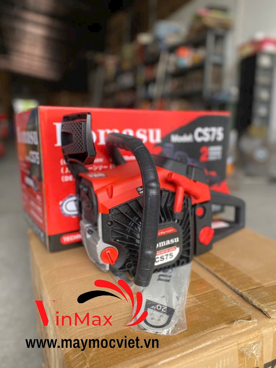 Máy cưa xích Komasu CS75 – Vinmax- maymocviet.vn