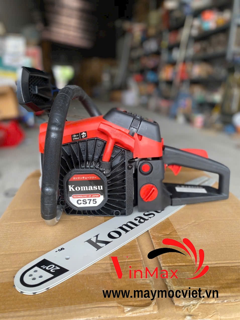 Máy cưa xích Komasu CS75 – Vinmax- maymocviet.vn