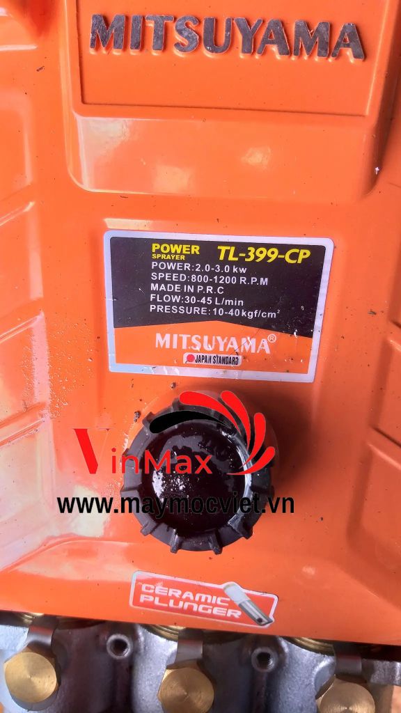 Đầu Xịt Áp Lực Mitsuyama 2HP TL-399-CP Piston Sứ – Vinmax- maymocviet.vn