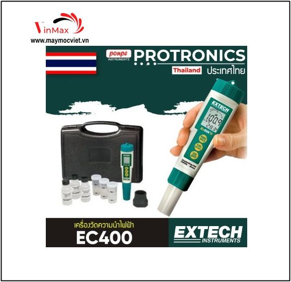 Máy đo độ mặn, độ dẫn điện Extech EC400 – Vinmax- maymocviet.vn