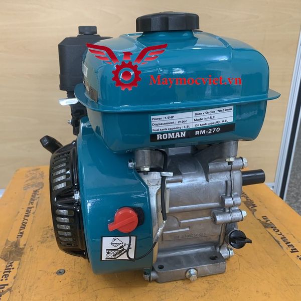 Máy Nổ, Động Cơ Xăng 7.5HP Roman RM270 – Vinmax- maymocviet.vn