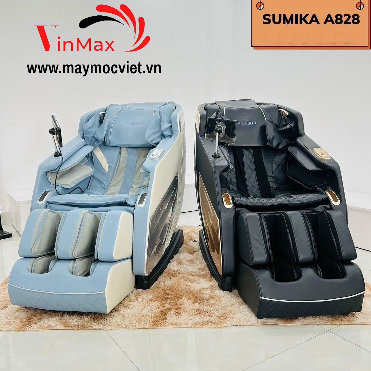 Ghế massage toàn thân cao cấp Sumika A828 – Vinmax- maymocviet.vn