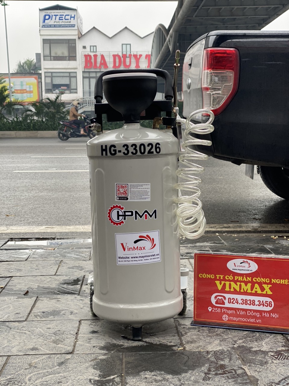 Máy bơm dầu hộp số dùng khí nén HPMM HG-33026 – Vinmax- maymocviet.vn