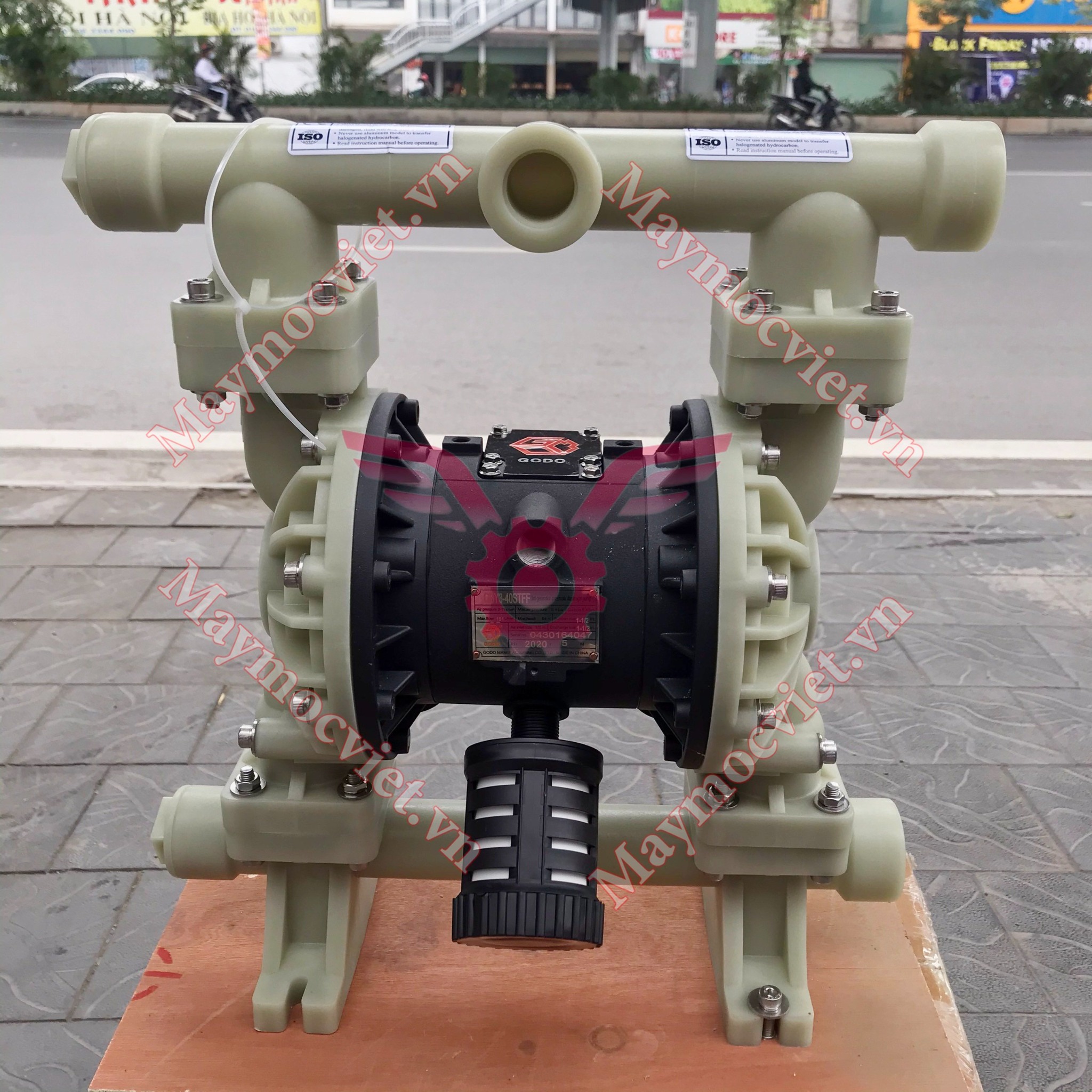 Bơm màng khí nén QBY3-40STFF – Vinmax- maymocviet.vn