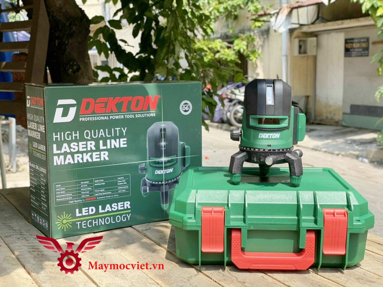 Máy cân mực laser 5 tia xanh Dekton DK-LS-0502 – maymocviet