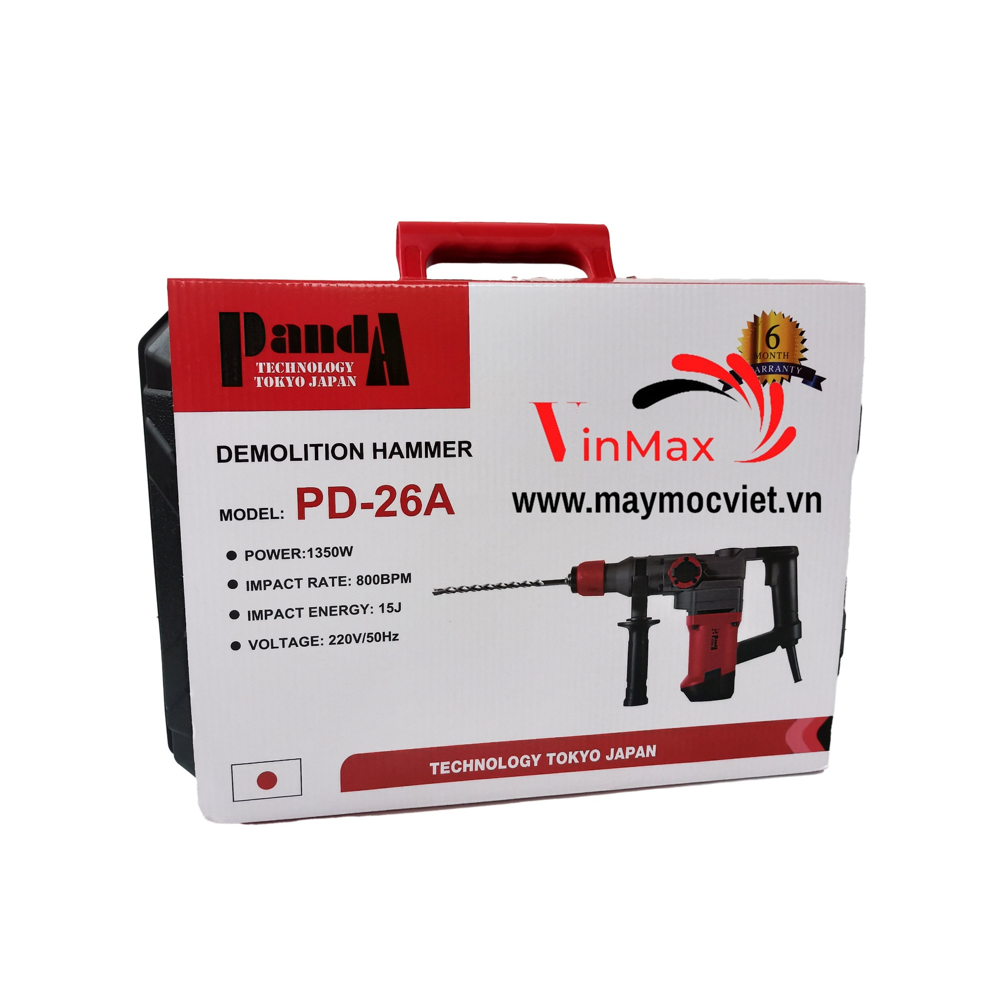 Máy Đục Bê Tông Panda PD-26A 1250W – Vinmax- maymocviet.vn