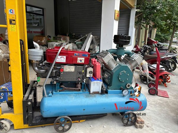 Máy nén khí Khaison diesel 2V-4.0/5 đầu nổ D30 – Vinmax- maymocviet.vn