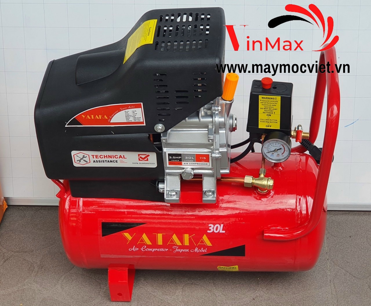 Máy Nén Khí Có Dầu Yataka 3.5HP 30L CS 30L – Vinmax- maymocviet.vn