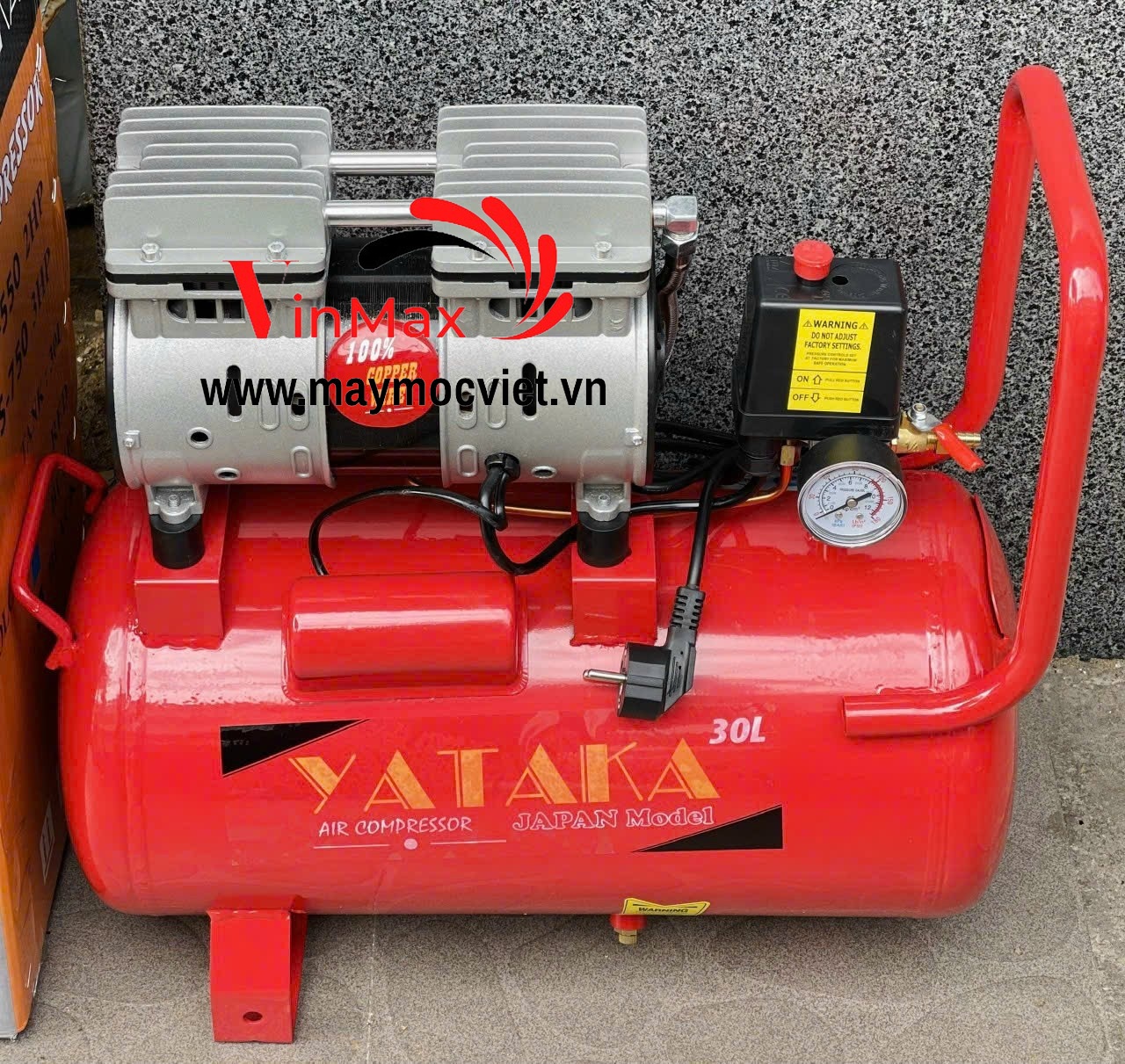 Máy Nén Khí Không Dầu 2Hp 30L Yataka CS-550 – Vinmax- maymocviet.vn