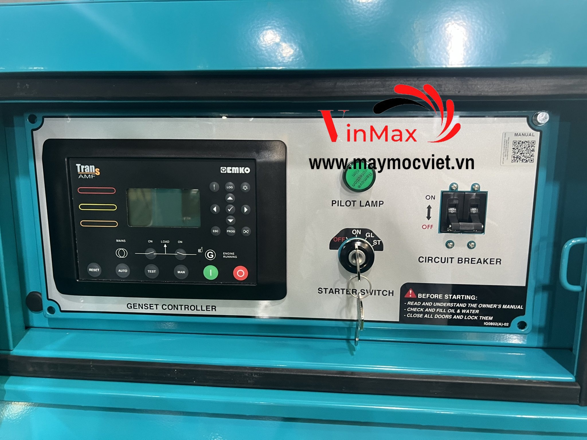 Máy Phát Điện Chạy Dầu Kubota EX8KSE – Vinmax- maymocviet.vn