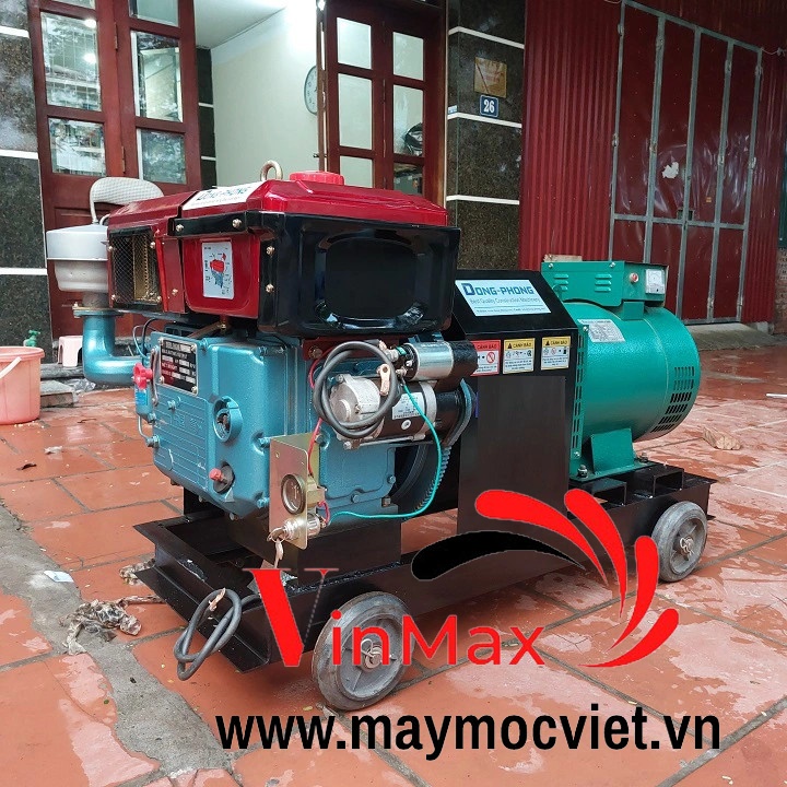Máy Phát Điện Đầu Nổ Vinmax 12HP 7.5KW 3 Pha (D12 Nước Đề) – Vinmax- maymocviet.vn