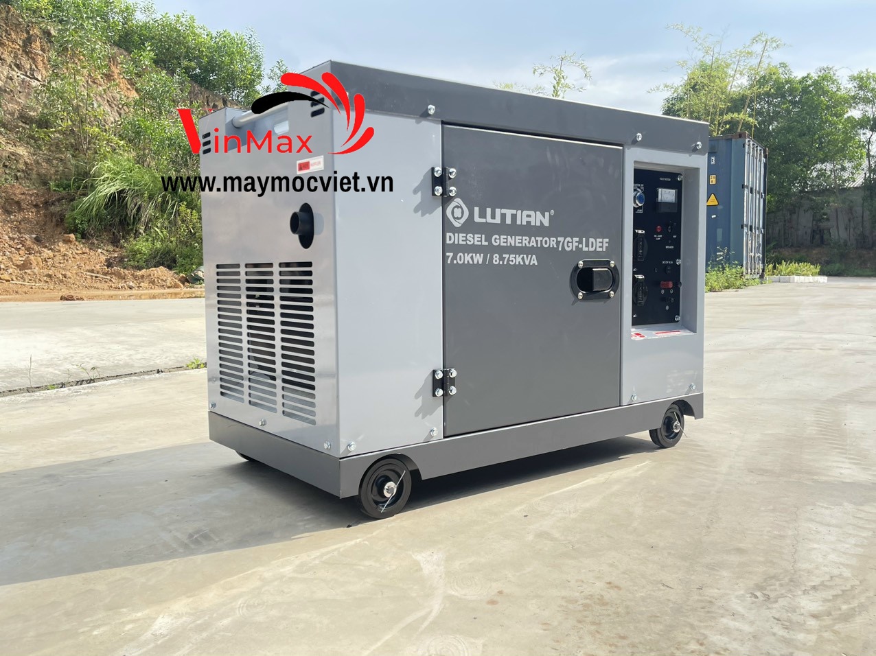 Máy Phát Điện Chạy Dầu 7Kw Lutian 7GF-LDEF – Vinmax- maymocviet.vn