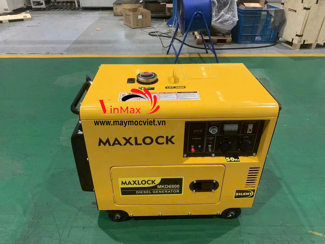 Máy phát điện chạy dầu Maxlock MKD6800 – Vinmax- maymocviet.vn