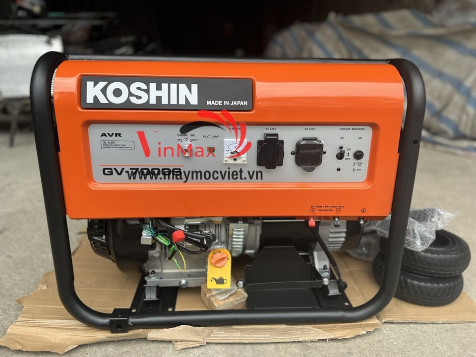 Máy phát điện xăng Nhật Bản Koshin GV-7000S (5.5KVA) – Vinmax- maymocviet.vn