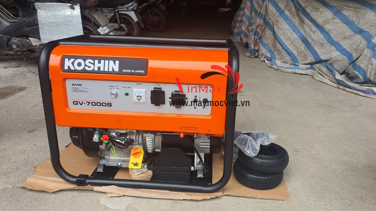 Máy phát điện xăng Nhật Bản Koshin GV-7000S (5.5KVA) – Vinmax- maymocviet.vn