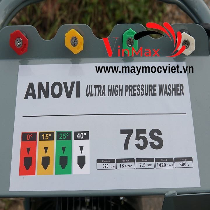 Máy Rửa Xe Cao Áp 7.5Kw Anovi 75S (3Pha) – Vinmax- maymocviet.vn