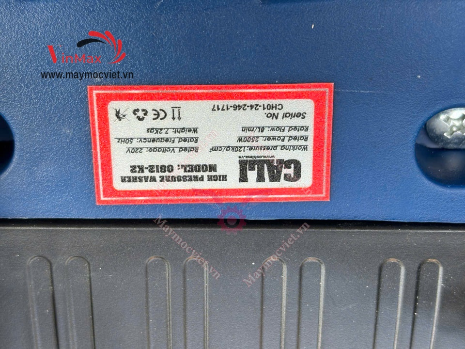 Máy rửa xe Cali MXR-0812-K2 (2.5kW) – Vinmax- maymocviet.vn