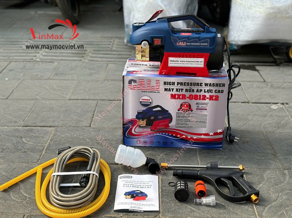 Máy rửa xe Cali MXR-0812-K2 (2.5kW) – Vinmax- maymocviet.vn