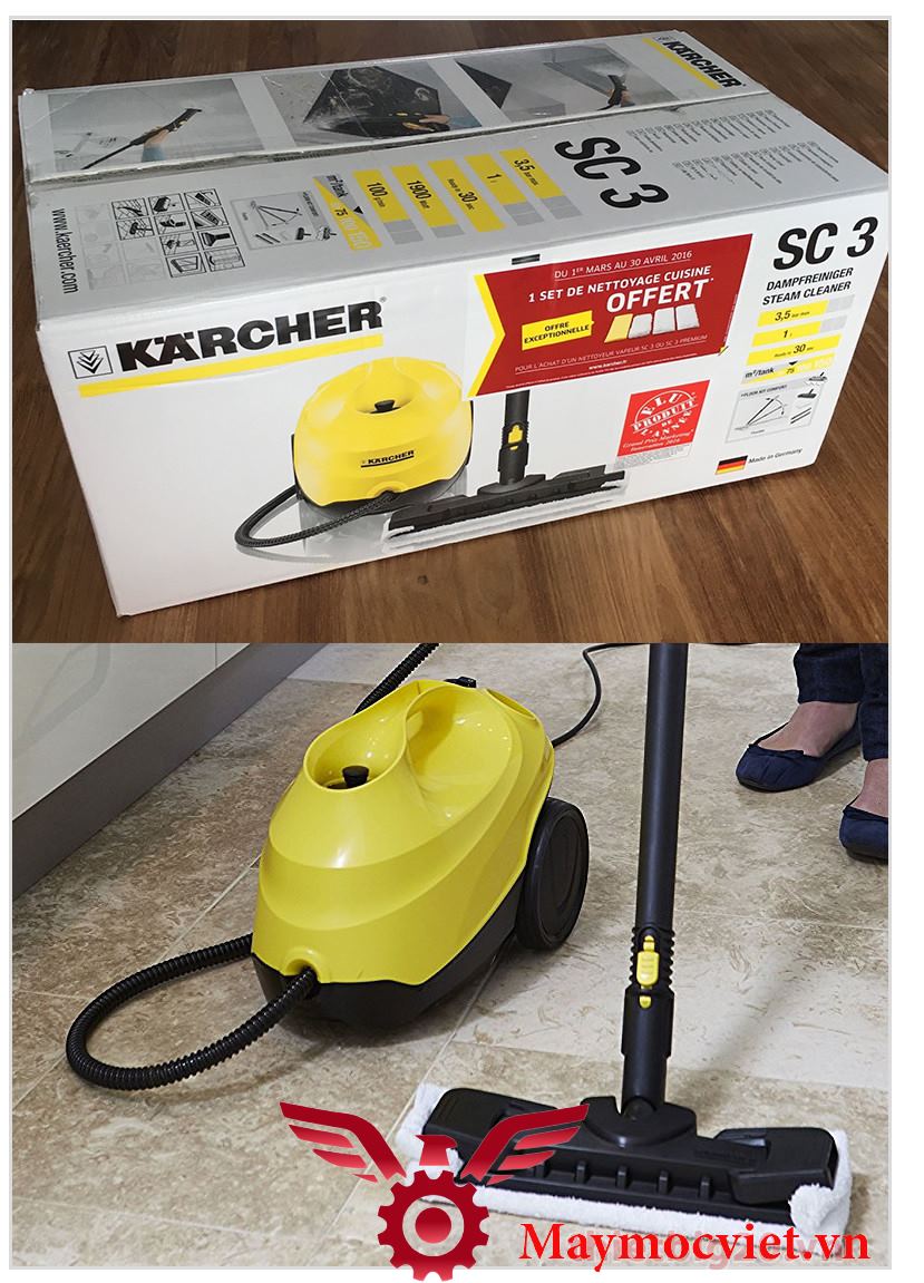 Máy vệ sinh bằng hơi nước Karcher SC3 Easyfix – Vinmax- maymocviet.vn
