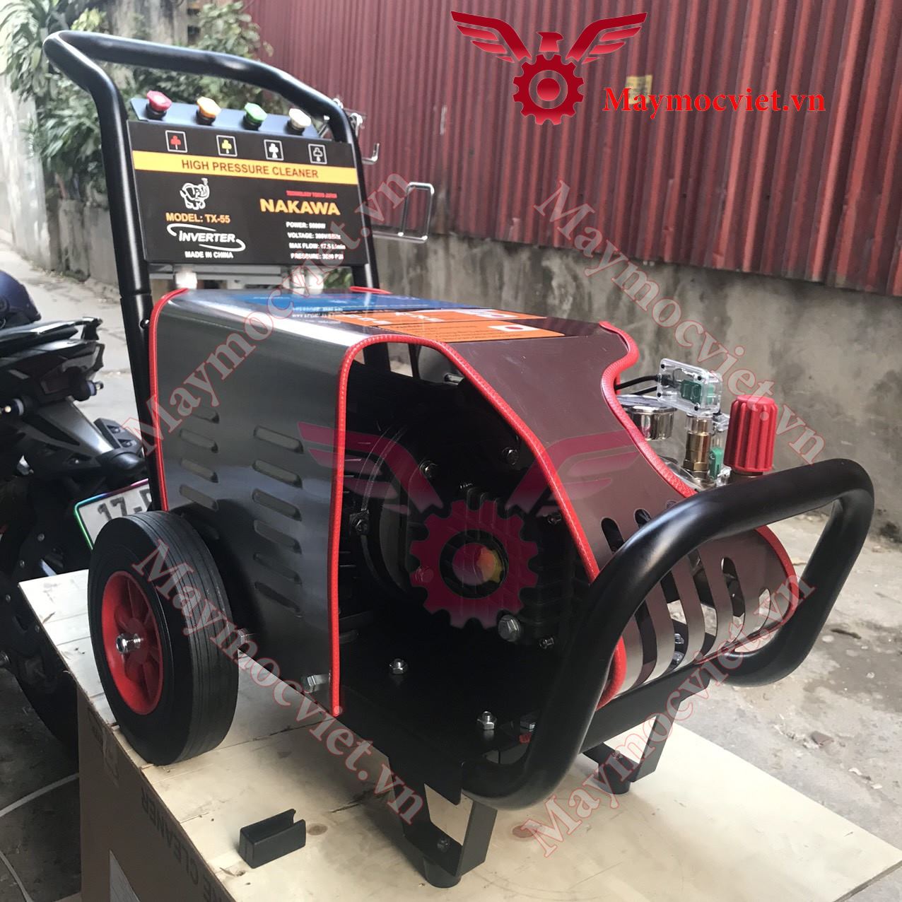 Máy Rửa Xe Cao Áp 5.5kw Nakawa 3000 PSI 3 Pha TX55 – Vinmax- maymocviet.vn