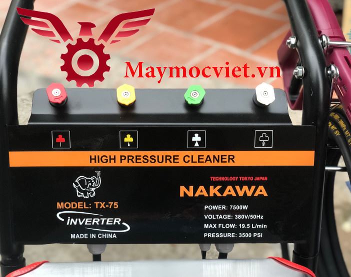 Máy Rửa Xe Cao Áp 7.5kw Nakawa 3500 PSI 3 Pha TX75 – Vinmax- maymocviet.vn