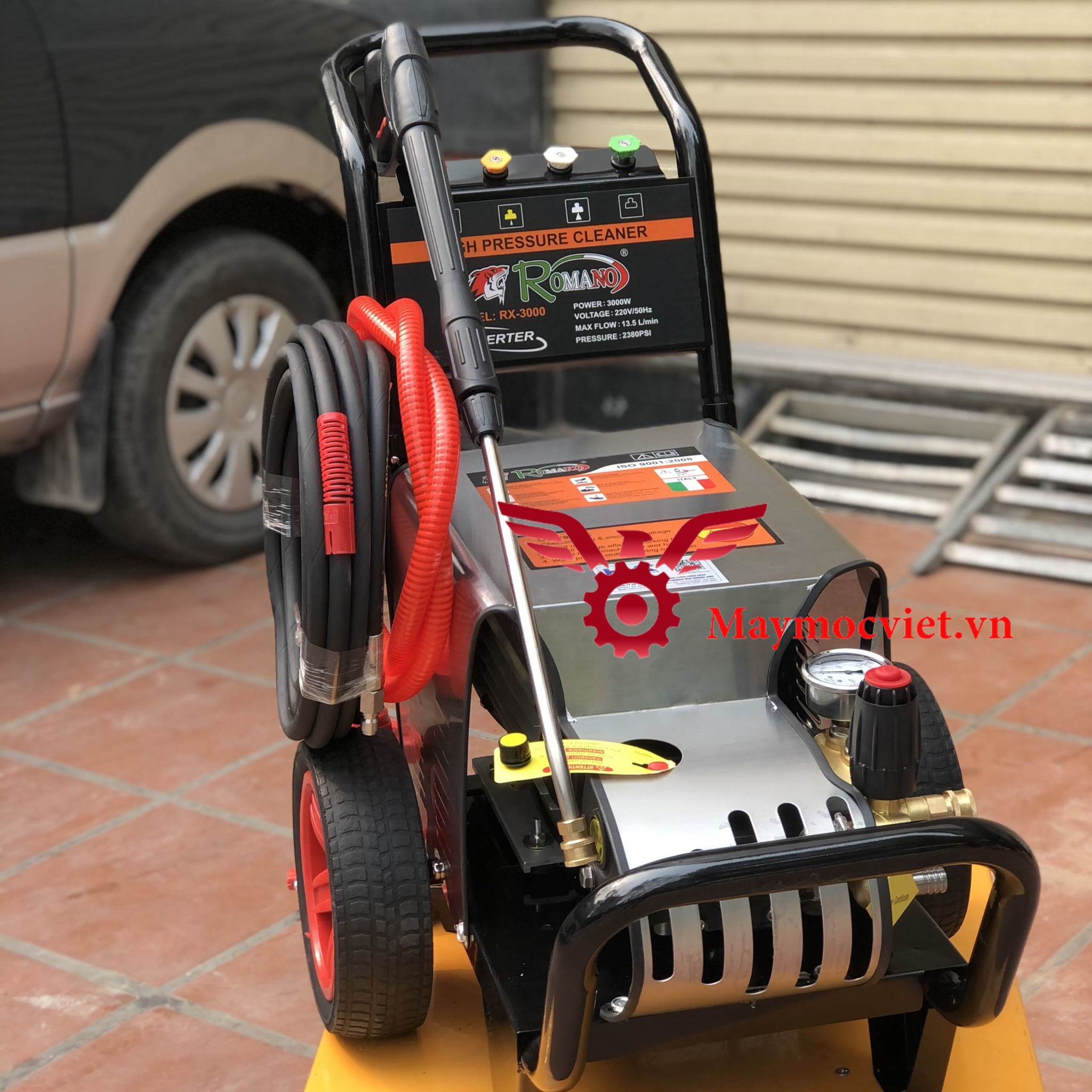 Máy Rửa Xe Cao Áp 3kw Romano RX3000 – Vinmax- maymocviet.vn