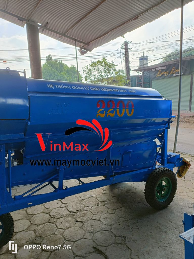 Máy tuốt lúa, đập lúa bệ lốp 2200 Vinmax VMT2200 – Vinmax- maymocviet.vn