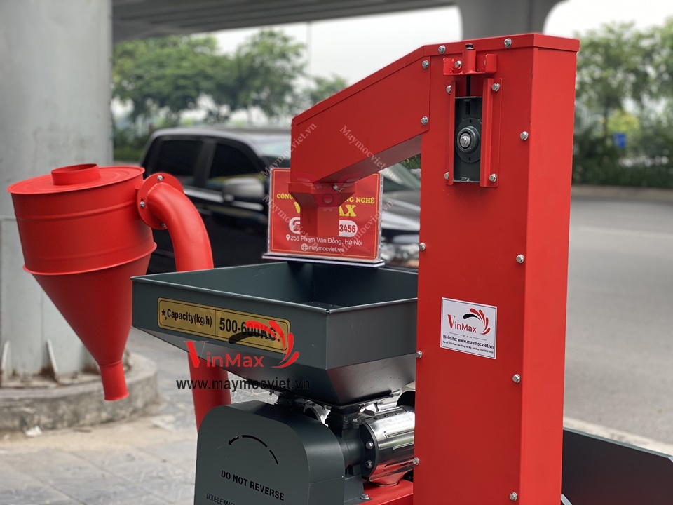Máy xay xát lúa gạo liên hoàn VM600-2C - Gầu tải thóc – Lọc tạp chất đ ...