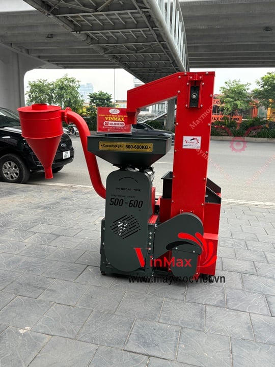 Máy xay xát lúa gạo liên hoàn VM600-2C - Gầu tải thóc – Lọc tạp chất đ ...