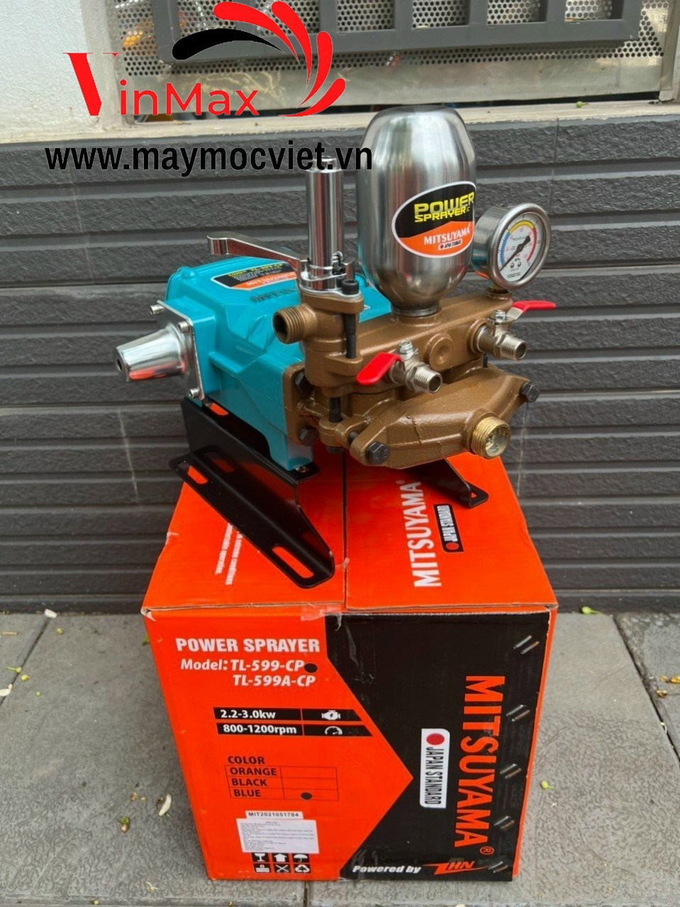 Đầu xịt áp lực pitton sứ 3hp Mitsuyama TL-599-CP – Vinmax- maymocviet.vn