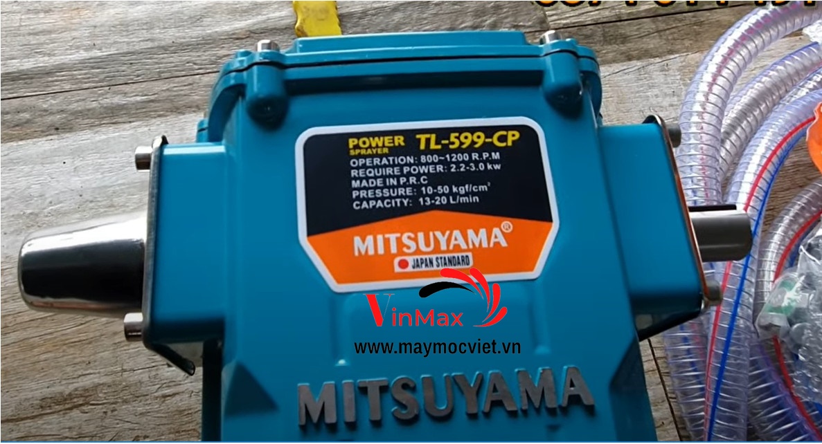 Đầu xịt áp lực pitton sứ 3hp Mitsuyama TL-599-CP – Vinmax- maymocviet.vn
