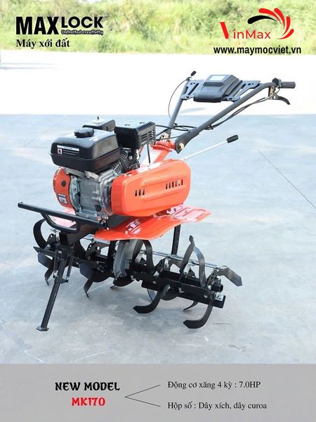 Máy xới đất chạy xăng MAXLOCK 7.0HP MK170 – Vinmax- maymocviet.vn