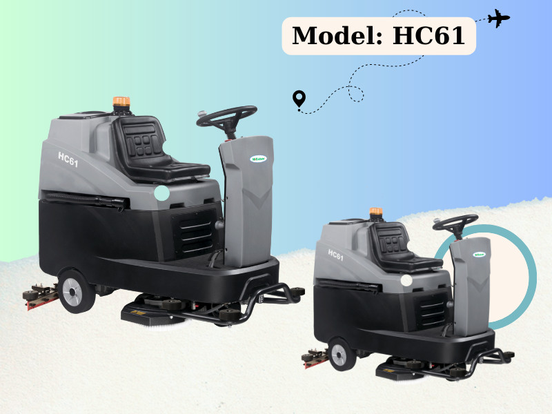 Máy chà sàn liên hợp ngồi lái HiClean HC61 – Vinmax- maymocviet.vn