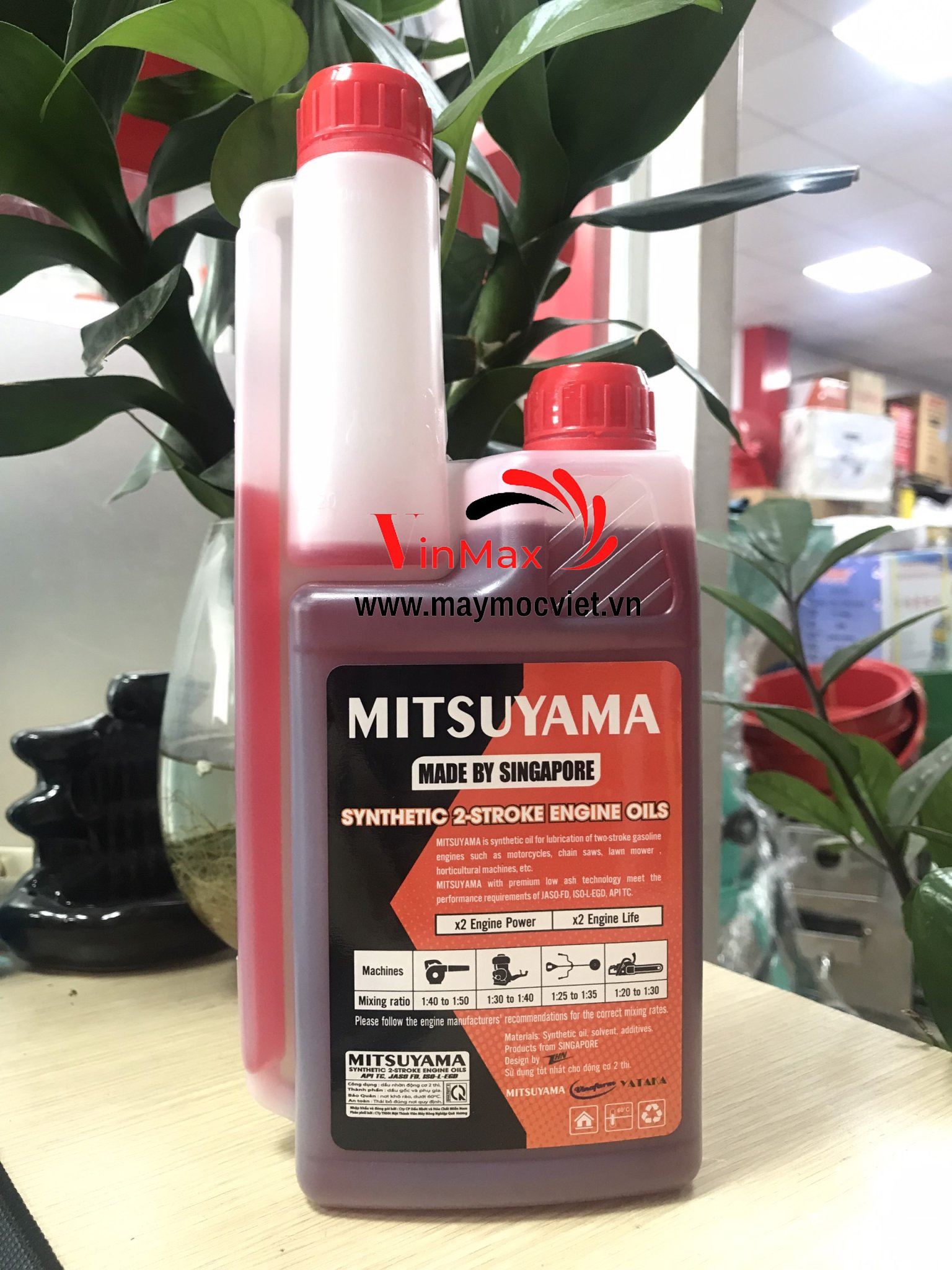 Nhớt 2 thì Mitsuyama ( 1 lít ) – Vinmax- maymocviet.vn