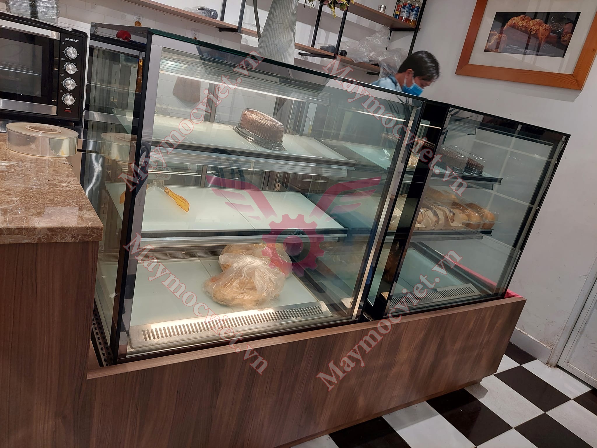 Tủ trưng bày bánh kính vuông 1,5m Berjaya RCS15SB13-2FB – Vinmax ...