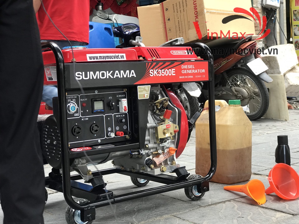 Máy Phát Điện Dầu Sumokama 3Kw SK3500E Đề nổ – Vinmax- maymocviet.vn