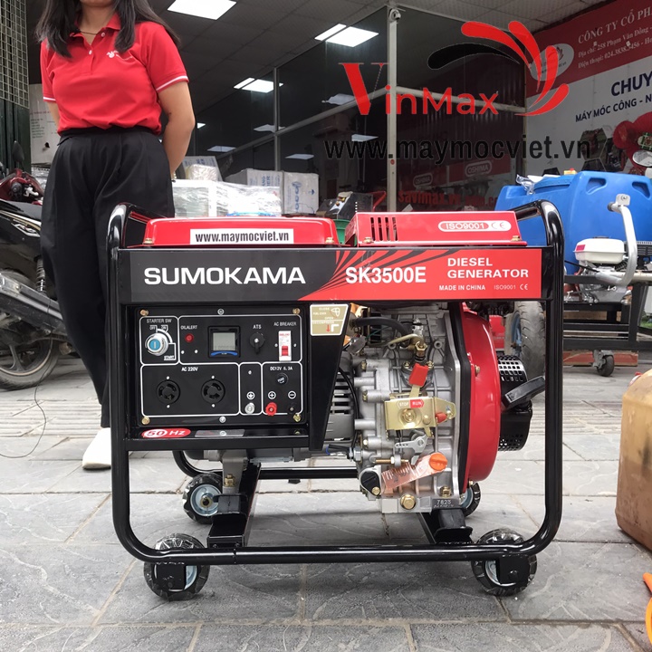 Máy Phát Điện Dầu Sumokama 3Kw SK3500E Đề nổ – Vinmax- maymocviet.vn