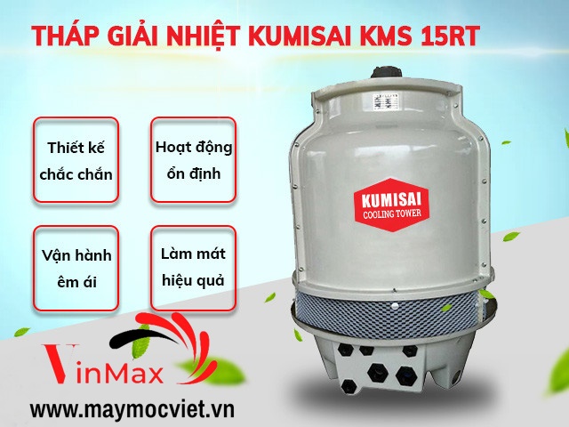 Tháp giải nhiệt Kumisai KMS 15RT – Vinmax- maymocviet.vn