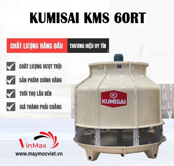 Tháp giải nhiệt Kumisai KMS 60RT – Vinmax- maymocviet.vn