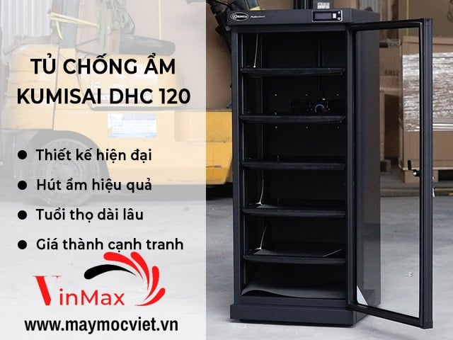 Tủ chống ẩm Kumisai DHC 120 – Vinmax- maymocviet.vn