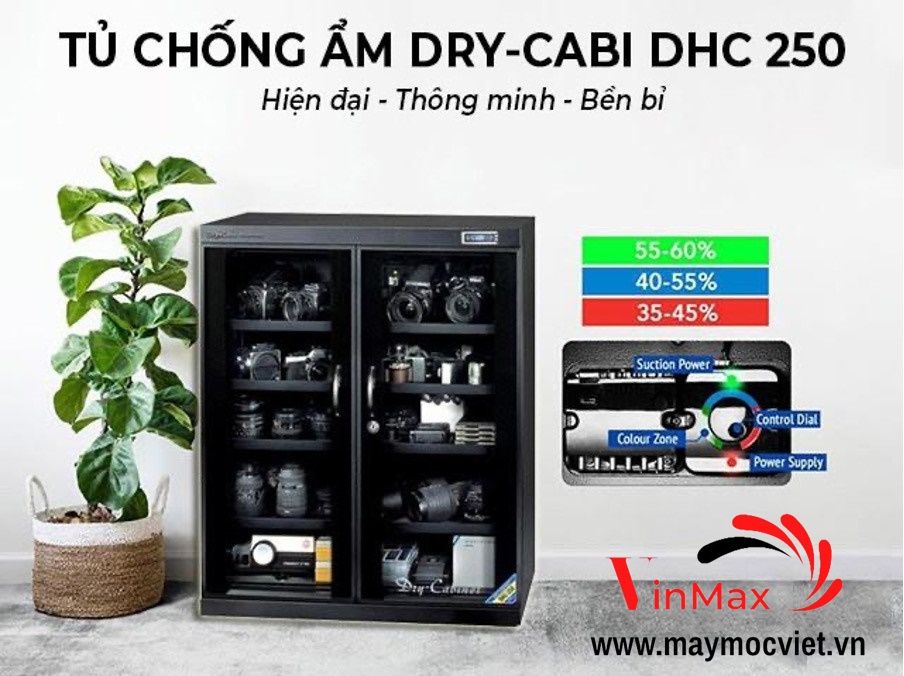 Tủ chống ẩm Kumisai DHC 250 – Vinmax- maymocviet.vn