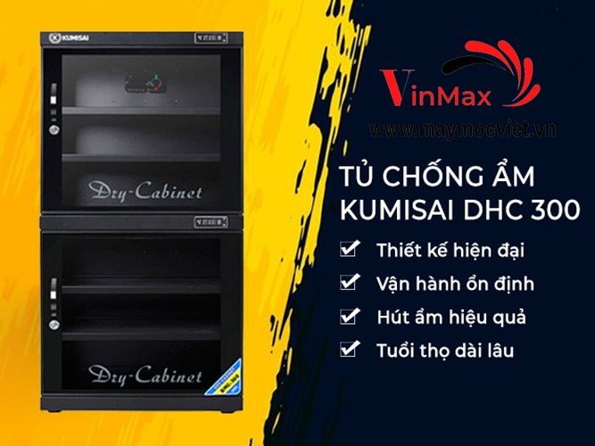 Tủ chống ẩm Kumisai DHC 300 – Vinmax- maymocviet.vn