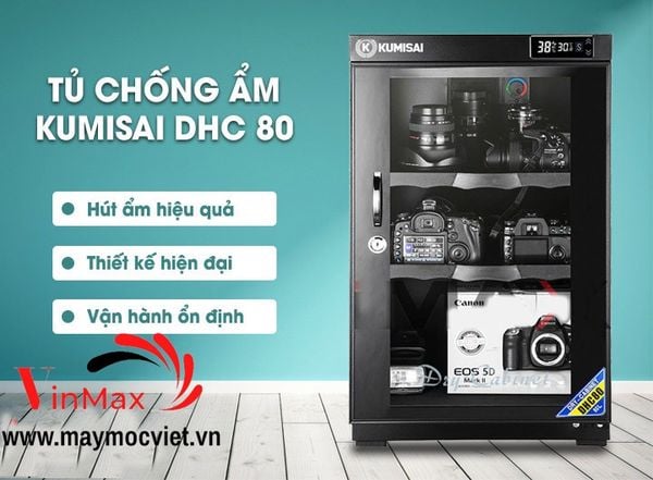 Tủ chống ẩm Kumisai DHC 80 (80 lít) – Vinmax- maymocviet.vn