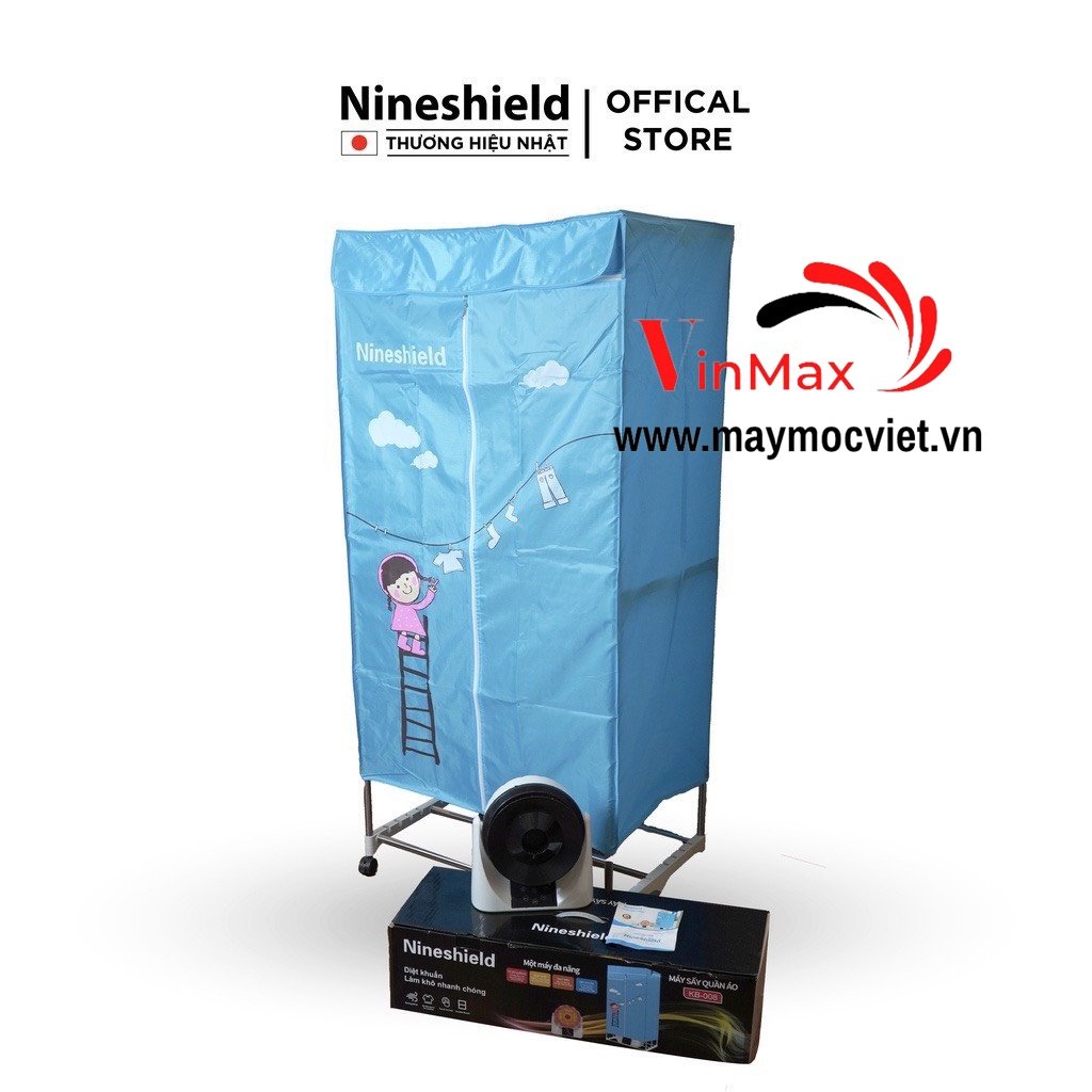 Tủ sấy quần áo diệt khuẩn, khử mùi Nineshield 2 tầng có điều khiển KB- – Vinmax- maymocviet.vn