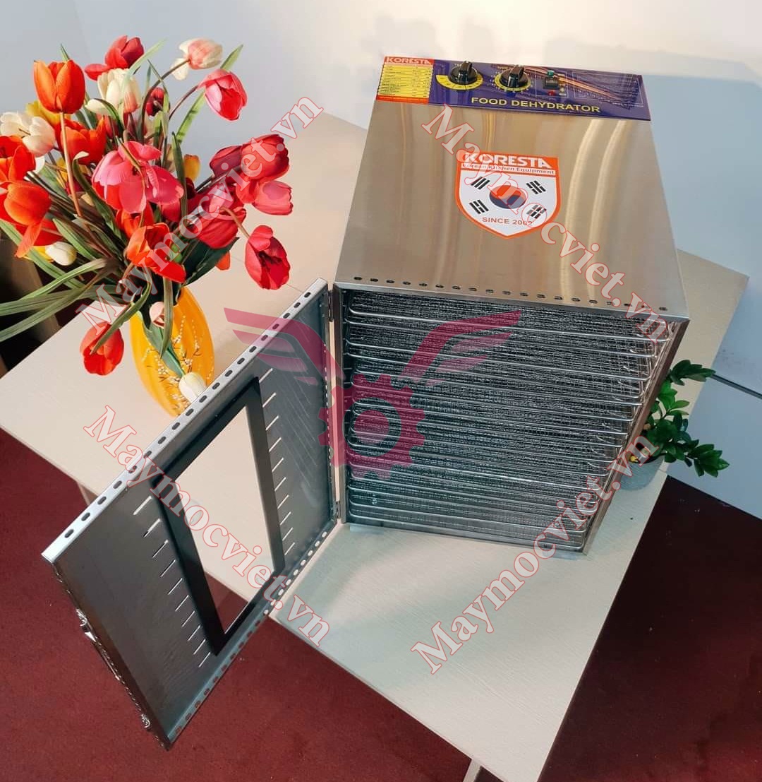 Máy sấy hoa quả 16 khay Koresta KR-02 điều khiển cơ – Vinmax- maymocviet.vn