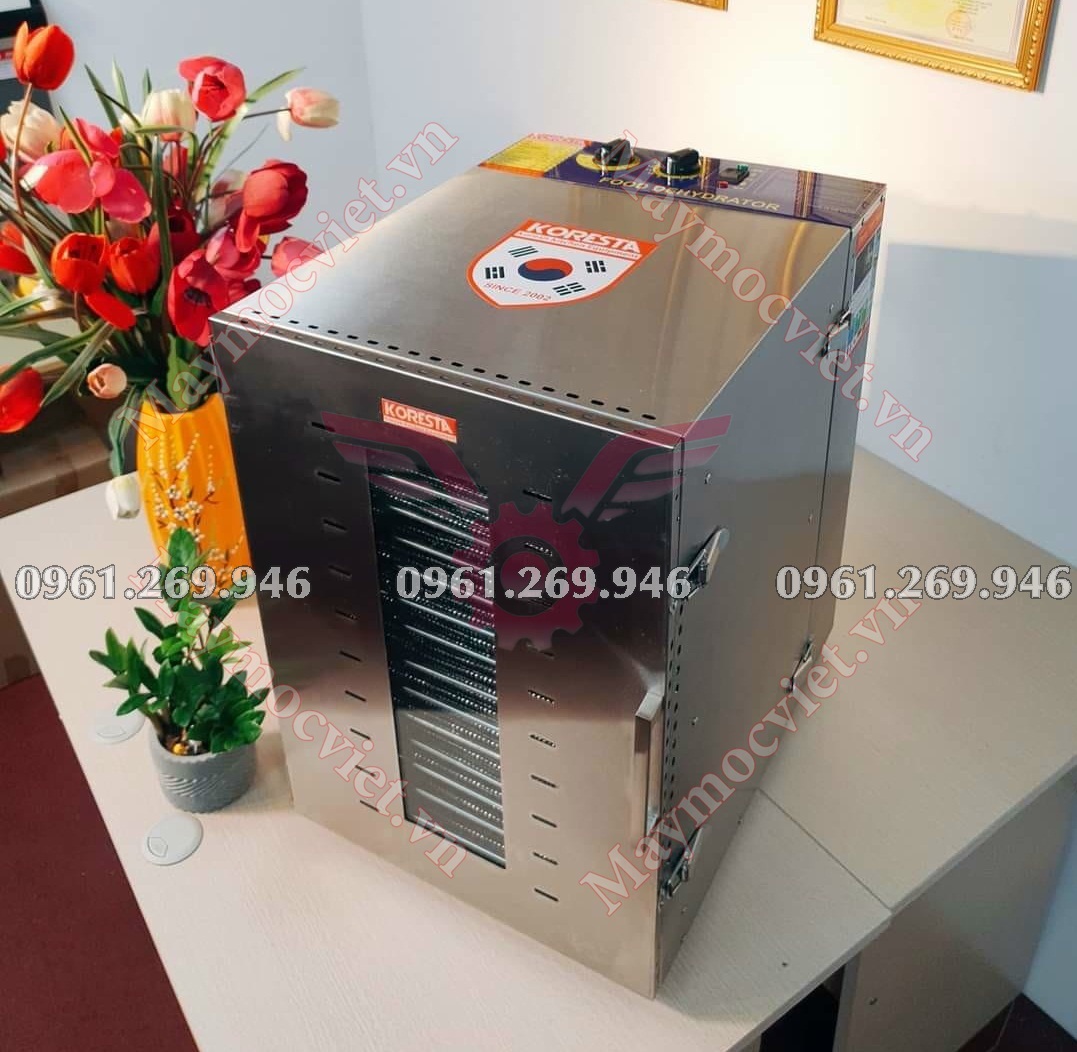 Máy sấy hoa quả 16 khay Koresta KR-02 điều khiển cơ – Vinmax- maymocviet.vn
