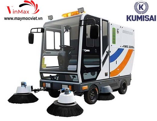 Xe quét rác công nghiệp ngồi lái Kumisai KMS-2200 – Vinmax- maymocviet.vn