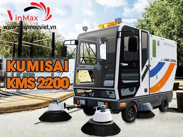 Xe quét rác công nghiệp ngồi lái Kumisai KMS-2200 – Vinmax- maymocviet.vn